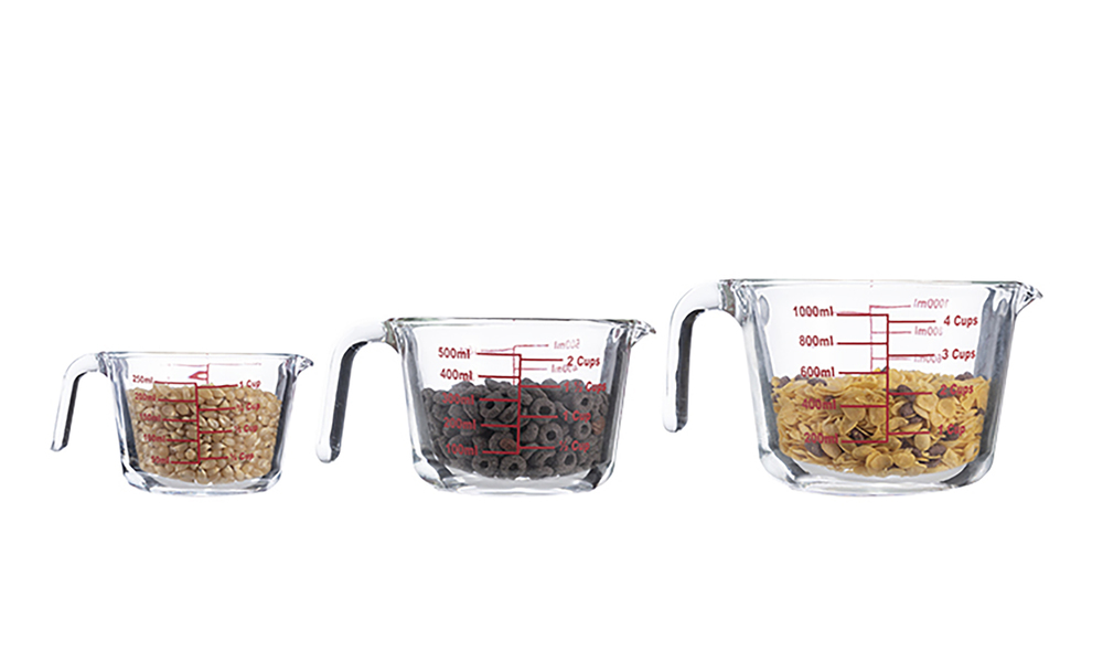 Container Door Ltd | 3pc Glass Measuring Jug Set