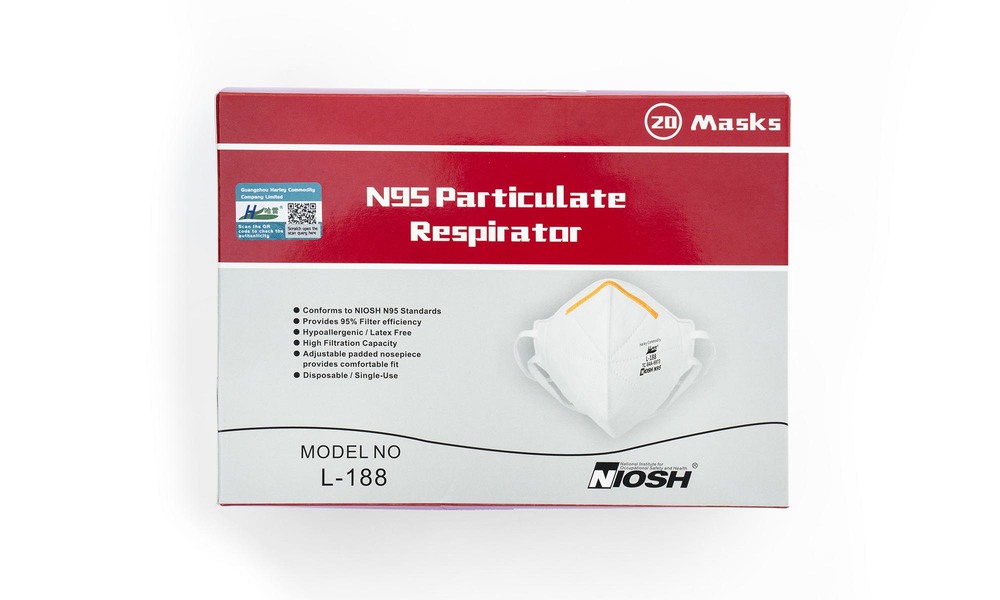 Container Door Ltd | N95 NIOSH Particulate Respirator Masks - 20-pack