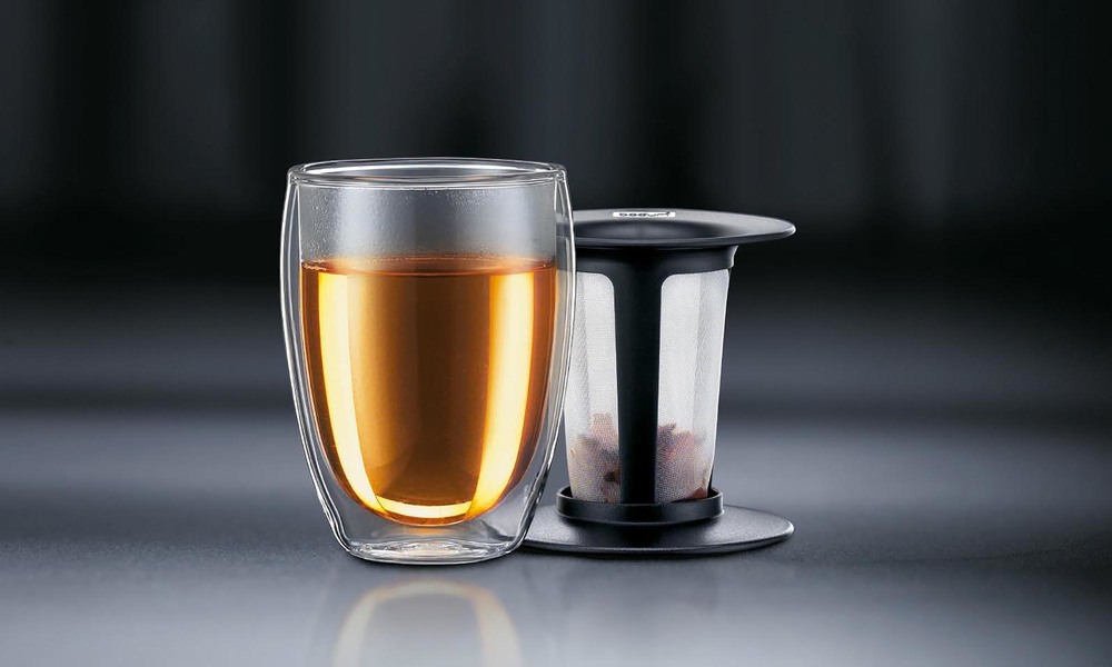Container Door Ltd | Bodum Tea Infuser Double Wall Glass - 350ml