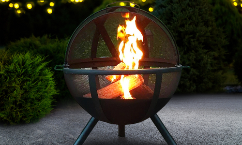 Container Door Ltd | Large Orb Fire Pit