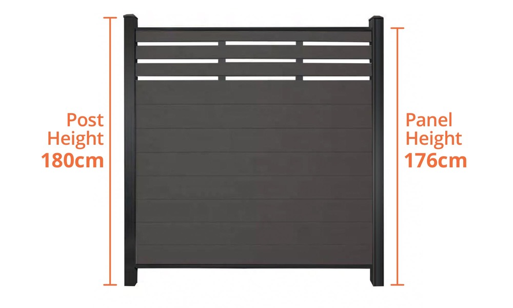 Container Door Ltd | WPC Modular Trellis Fence Kit 1.8m x 1.8m