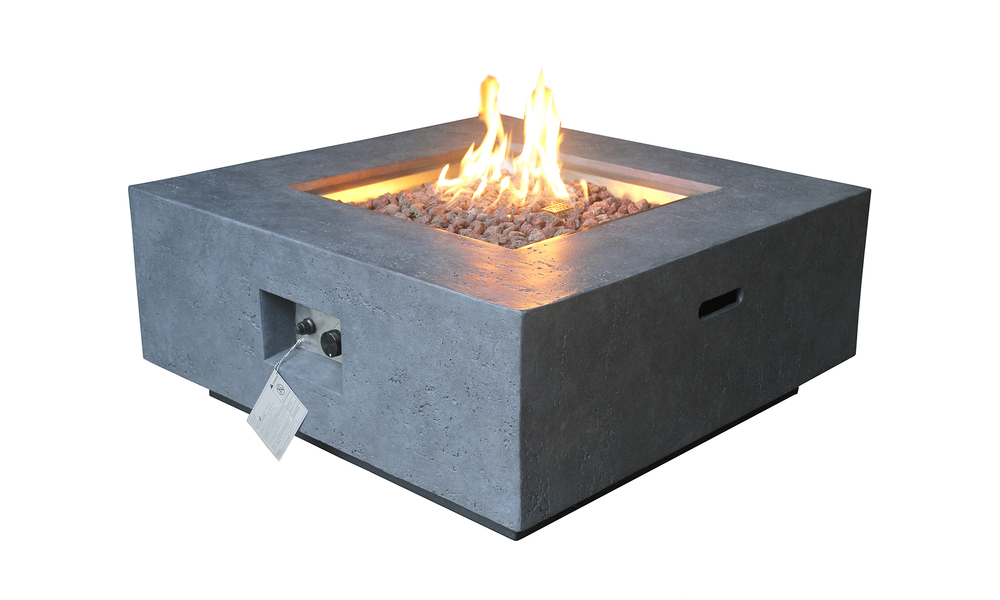 Container Door Ltd | Montecito Outdoor Concrete Gas Fire Pit - 2