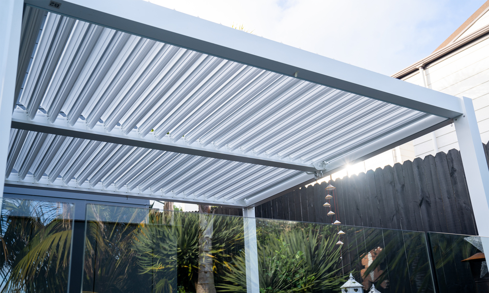 Container Door Ltd | Aluminium Pergola 294 x 294 - Matte White #298