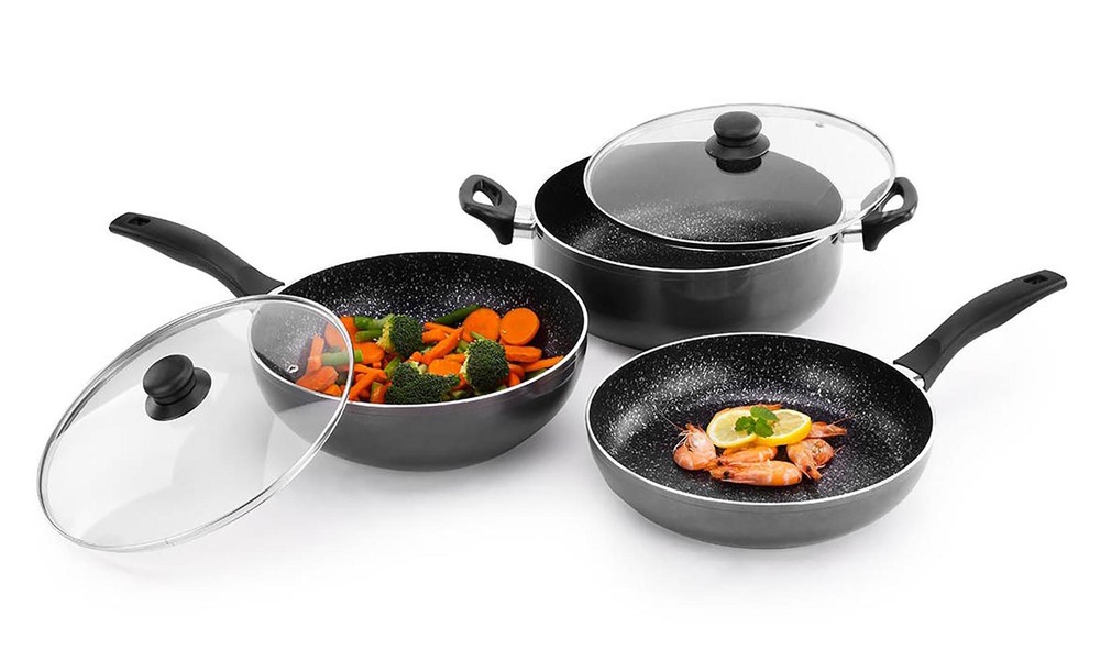 Container Door Ltd | 5 Piece BlackStone Non-Stick Induction Cookware