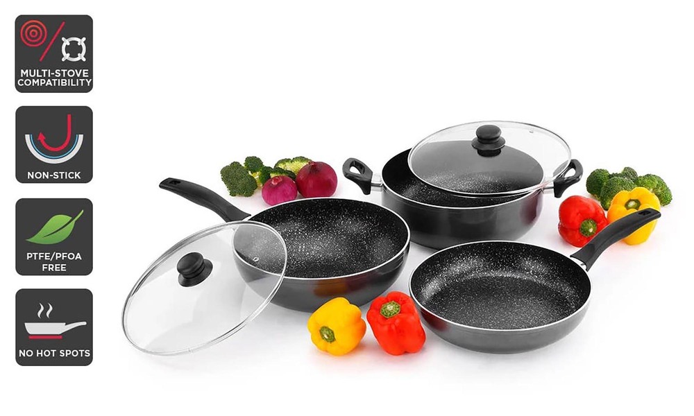 Container Door Ltd | 5 Piece BlackStone Non-Stick Induction Cookware