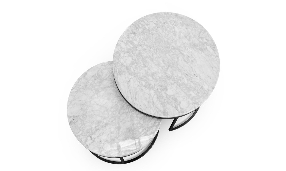 Container Door Ltd | Marble Dual-Top Coffee Table #7