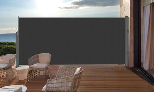 Container Door Ltd | Outdoor Retractable Side Screen #106