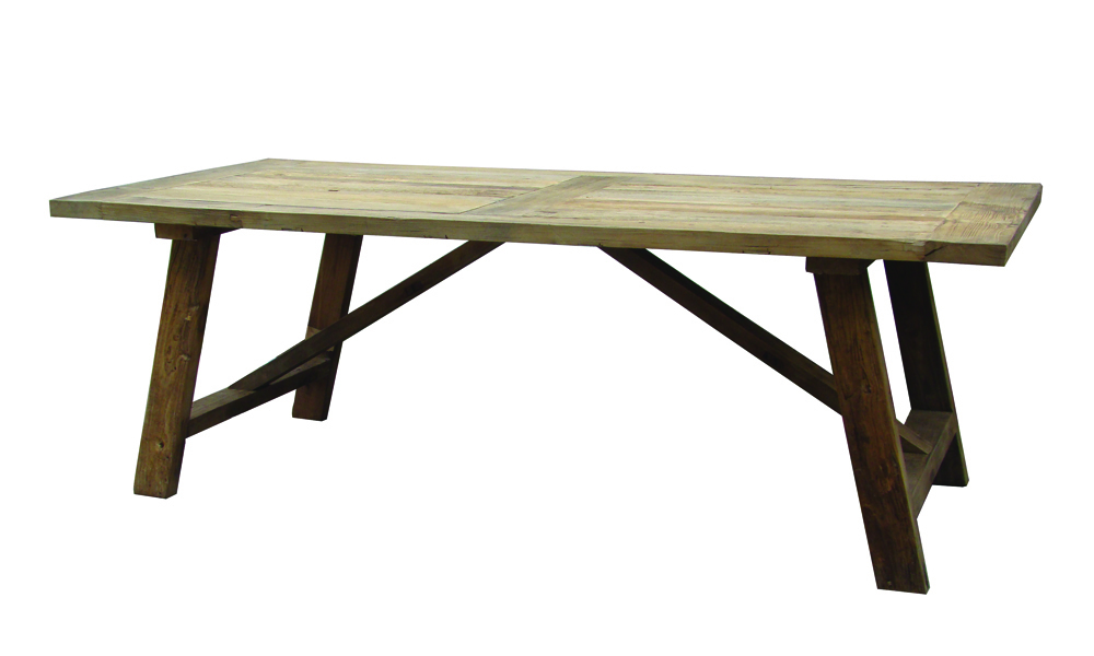 Container Door Ltd | Recycled Elm Dining Table #4