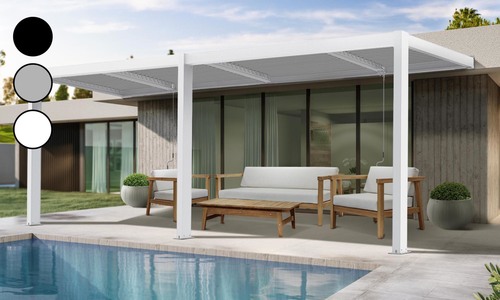 Container Door Ltd | Aluminium Wall Mounted Pergola 5.7m x 2.9m