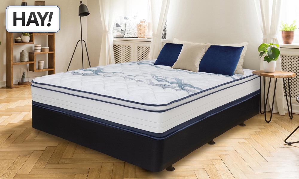 Container Door Ltd | Hay! Bed-Base and Plush-Top Mattress Set - North