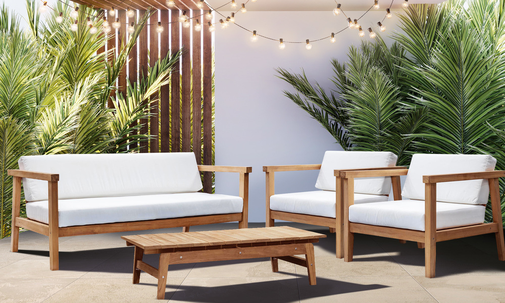 Container Door Ltd | Tayla Teak Sofa Set #18