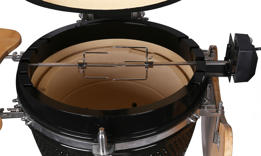 Container Door Ltd | Kamado Spit Roaster with FREE Split Level Rack
