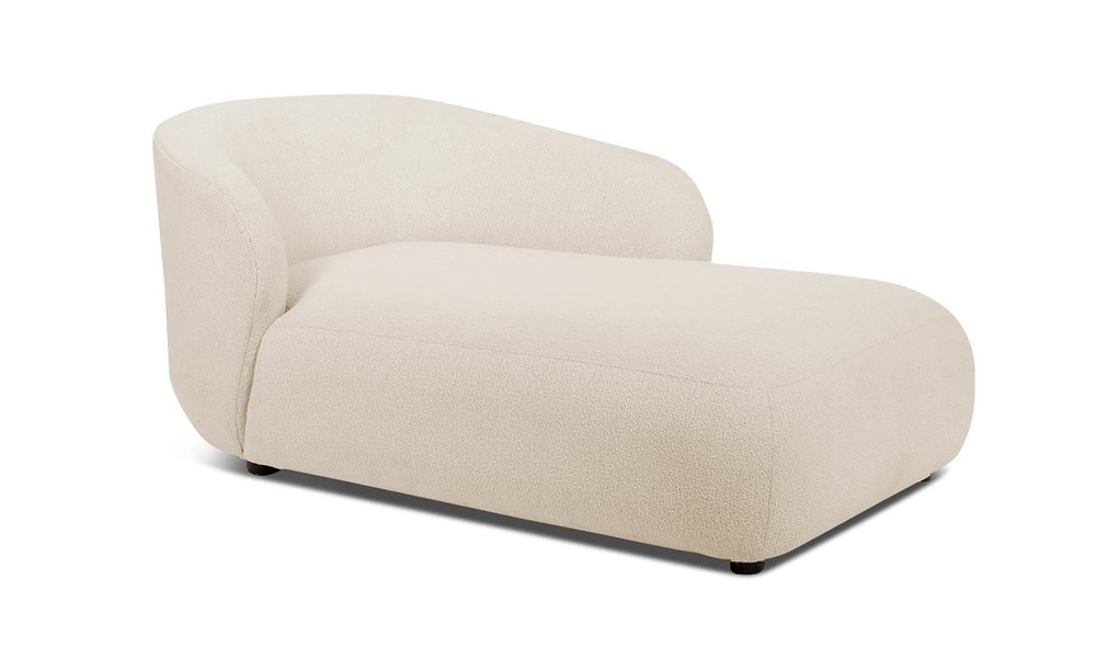 Container Door Ltd | Madison Boucle Chaise with Ottoman