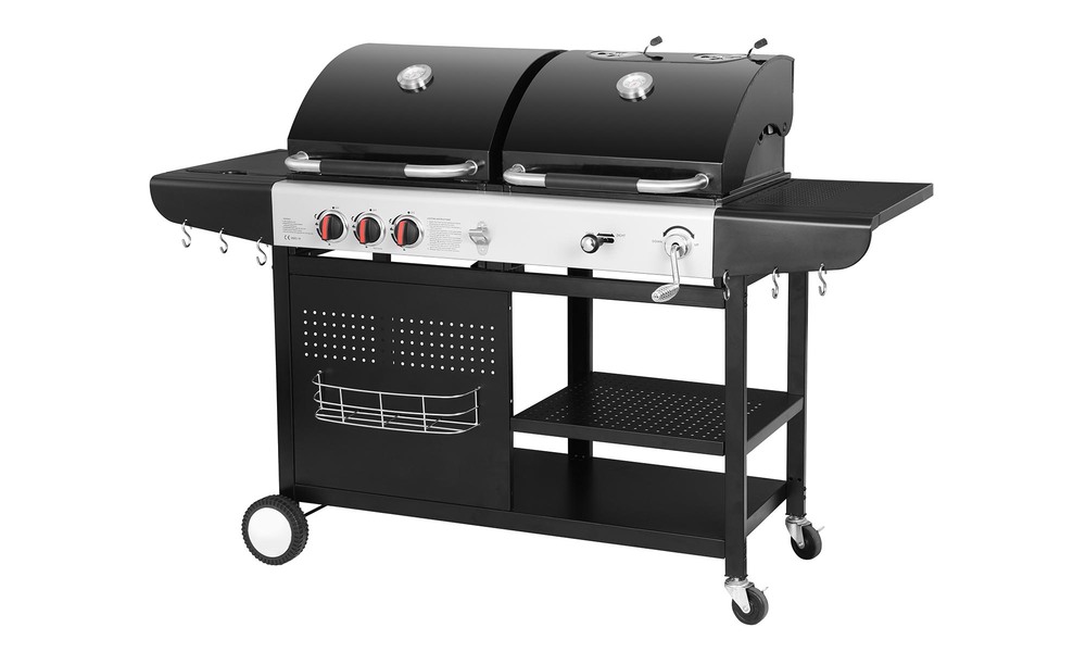 Container Door Ltd | Dual Function Gas BBQ with Charcoal Grill #1