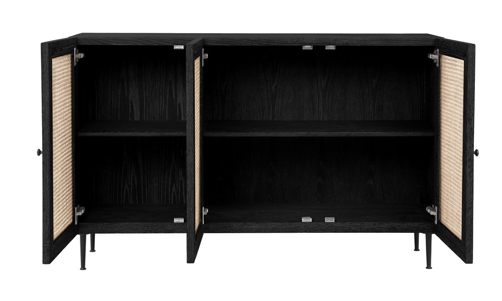 Container Door Ltd | Ashwood & Rattan Sideboard #1