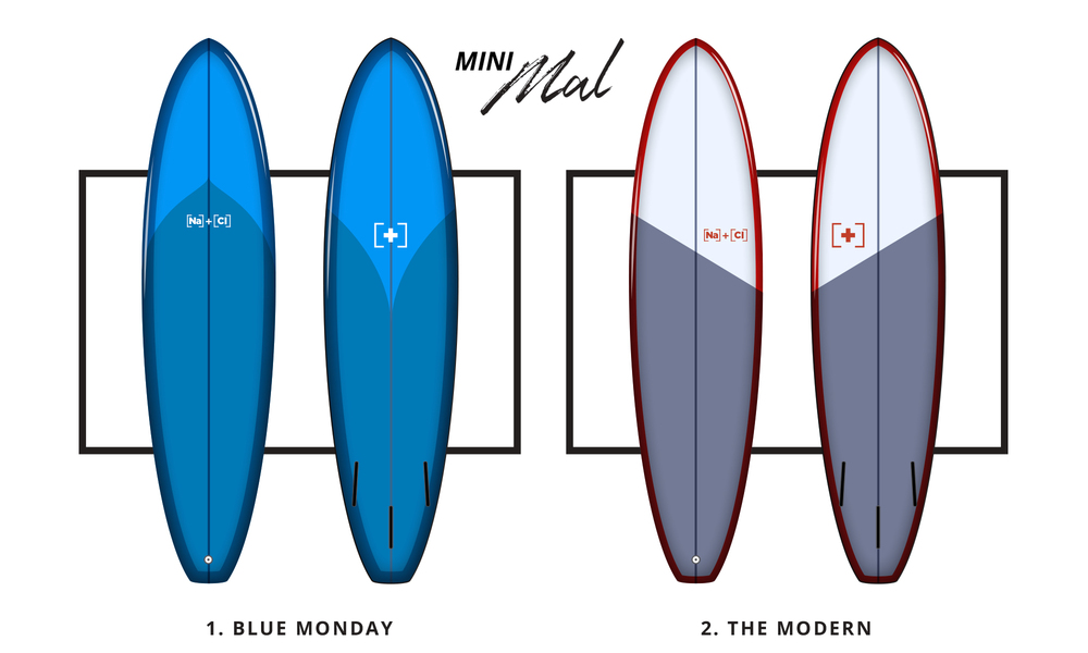 Container Door Ltd | 7'6" Mini Mal Surfboard FCS II #1