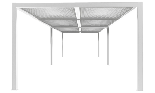 Container Door Ltd | Aluminium Pergola 7.7m x 3.9m - Matte White #5