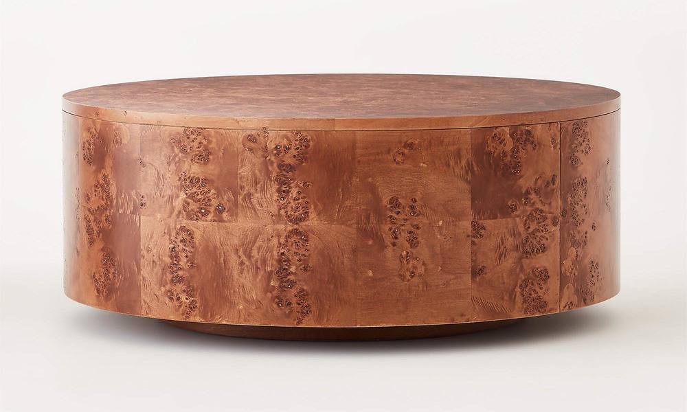 Container Door Ltd | Burl Rotating Coffee Table