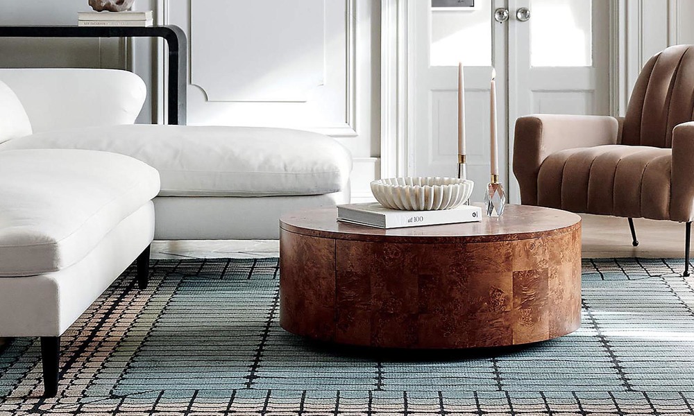Container Door Ltd | Burl Rotating Coffee Table
