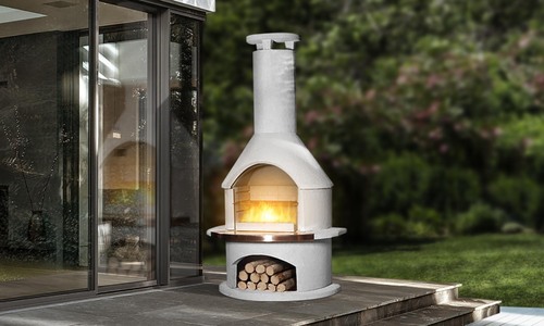 Container Door Ltd | Buschbeck Rondo Outdoor Fireplace & Barbecue