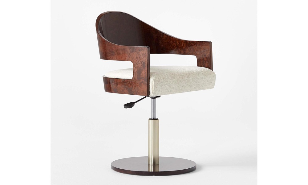 Container Door Ltd | Renato Wood Swivel Chair #2