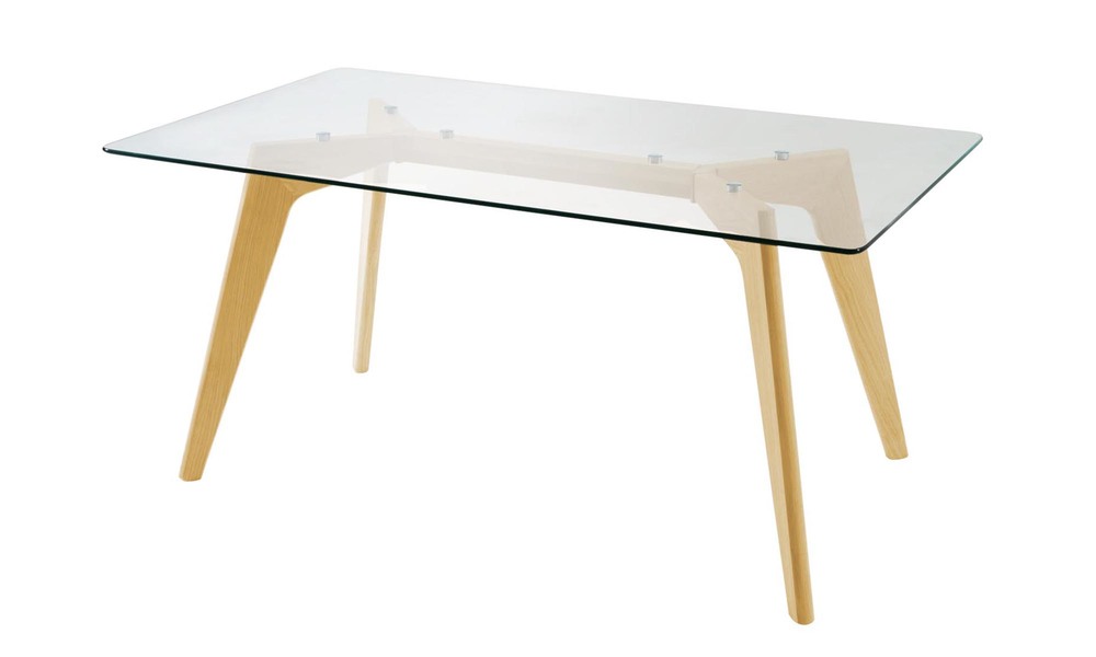 Container Door Ltd | Talia Rectangle Glass Dining Table