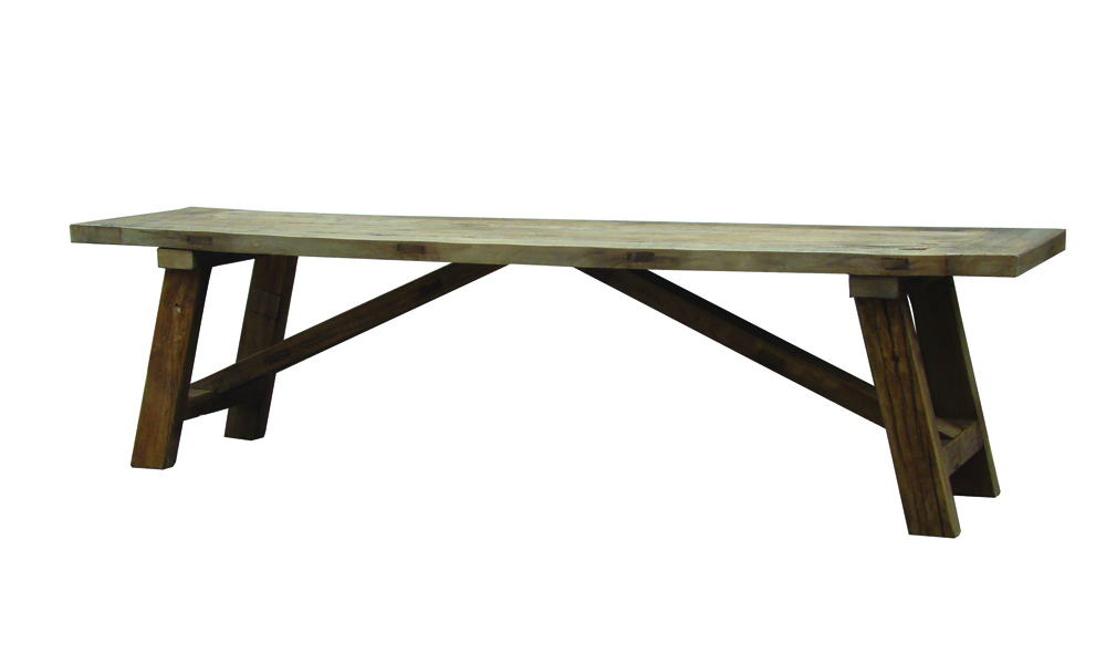 Container Door Ltd | Recycled Elm Bench Seat #9