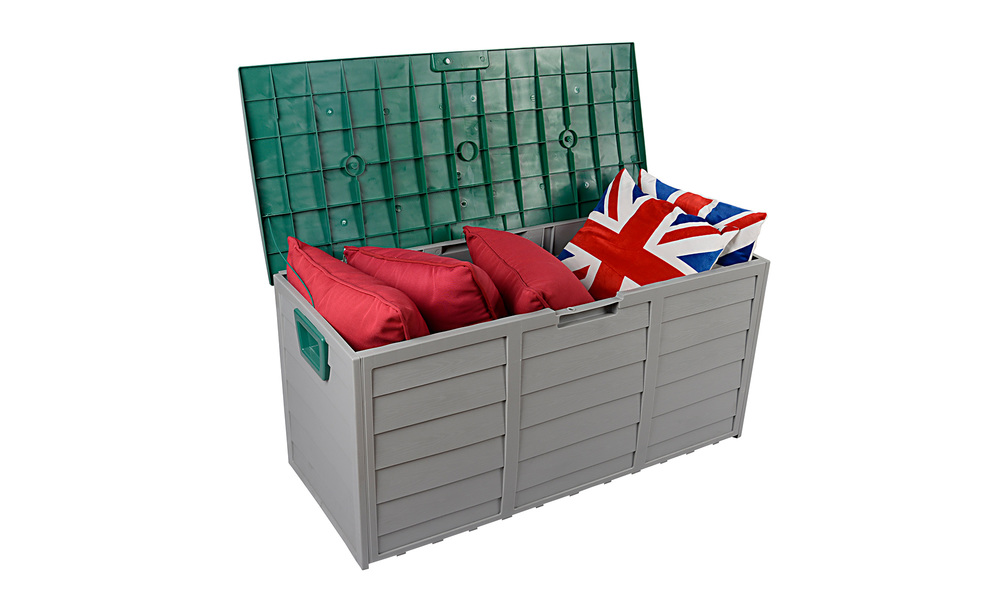 Container Door Ltd | 290Ltr Garden Storage Box - Green/Grey #9