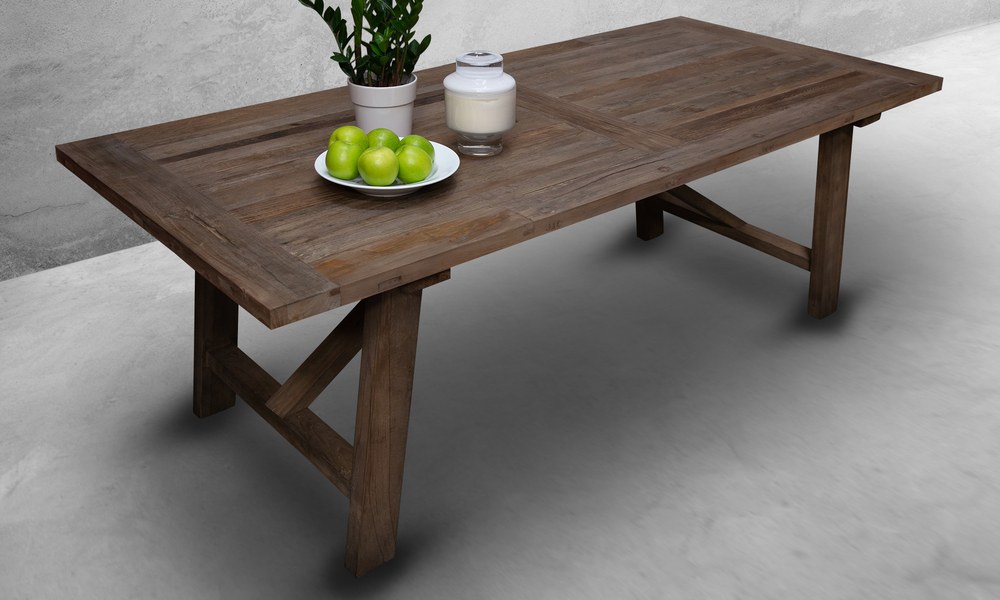 Container Door Ltd | Recycled Elm Dining Table #12