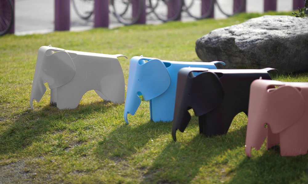 Container Door Ltd | Elephant Stool - LIGHT GREY #1