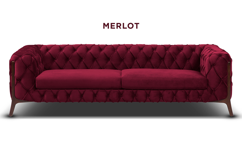Container Door Ltd | Diablo Velvet Button 3 Seater Sofa #10