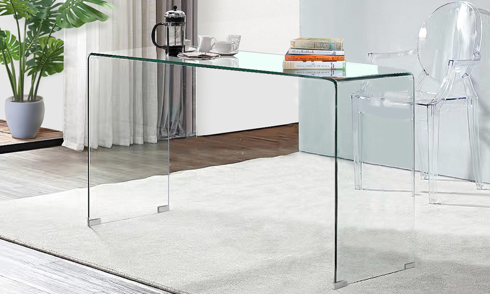 Container Door Ltd | Stark Glass Console Table #15