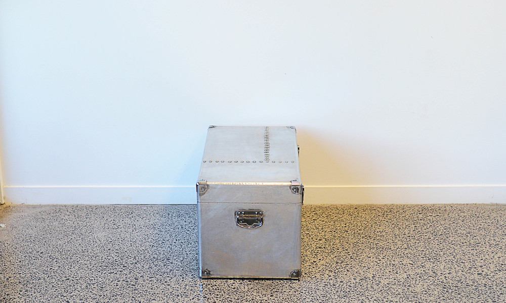 Container Door Ltd | Metallic Silver Rectangle Trunks (2 Set)