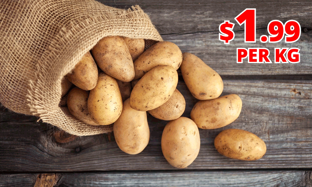 Container Door Ltd | 7kg Agria Brushed Potatoes