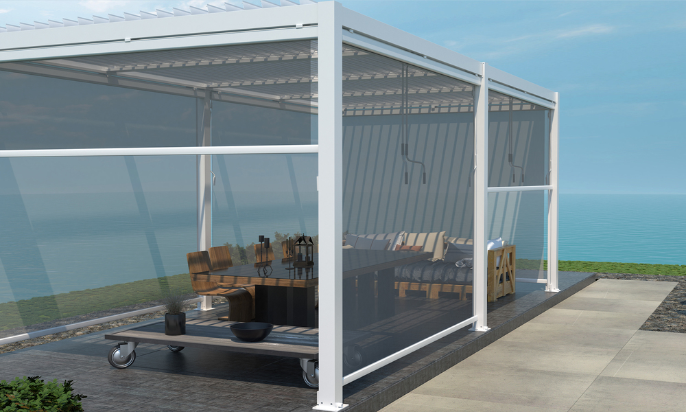 Container Door Ltd | Pergola Drop Down Screen
