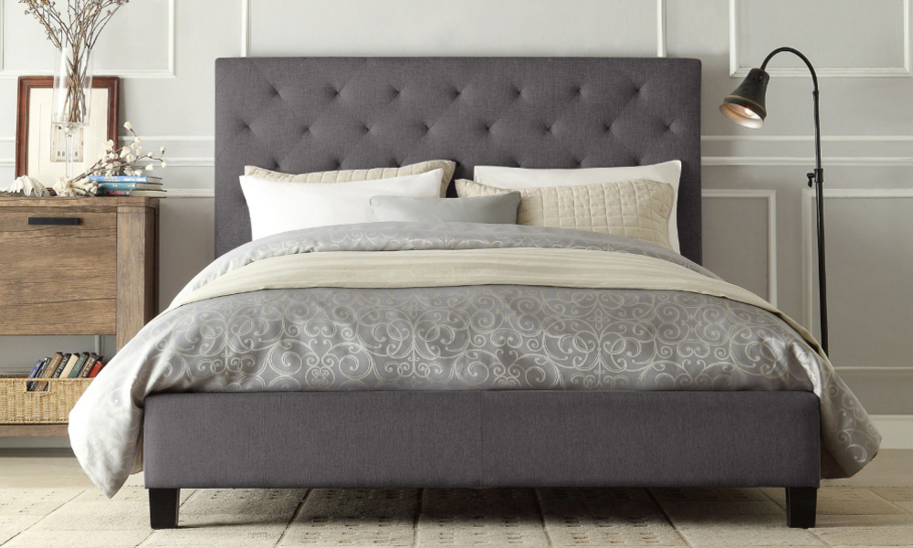 Container Door Ltd | Fabric Tufted Bed Frame - Queen #48