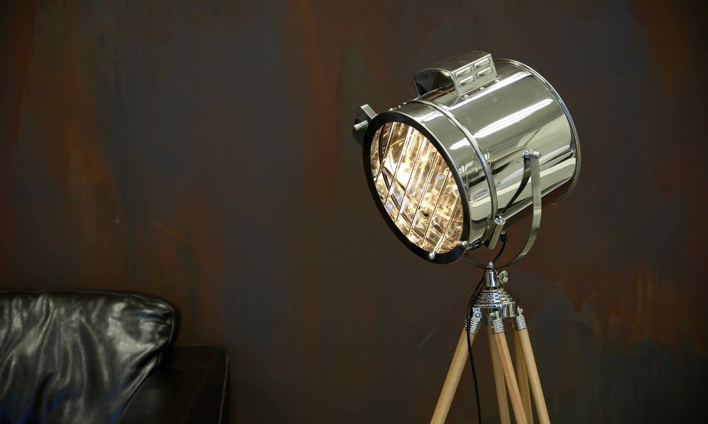 Container Door Ltd | Searchlight Tripod Lamp