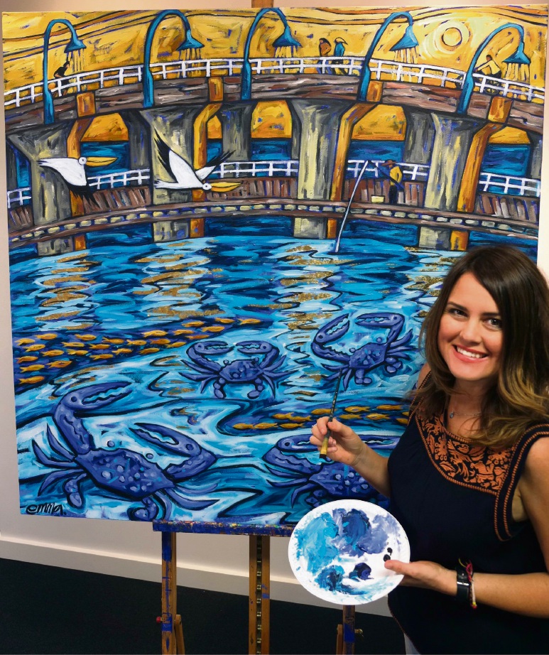 Renowned local artist Emma Blyth donates artwork to Mandurah Crab Fest ...