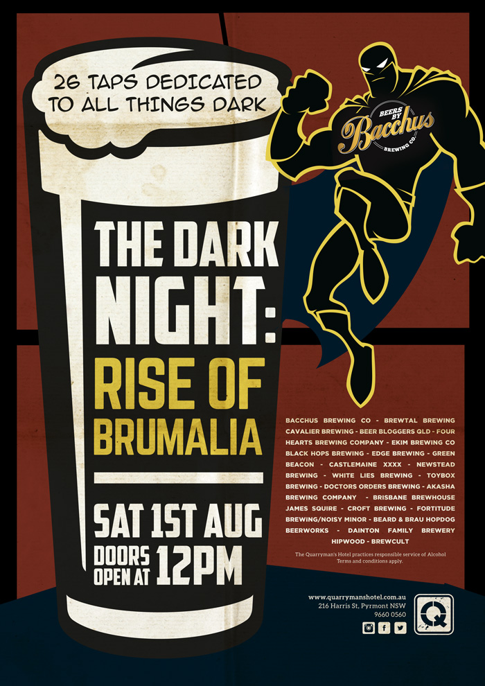 The Dark Night: Rise of Brumalia at Quarryman's Hotel - The Crafty Pint