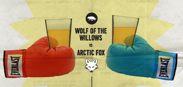 Wolf vs Fox Dog Fight at The Old Canberra Inn - The Crafty Pint
