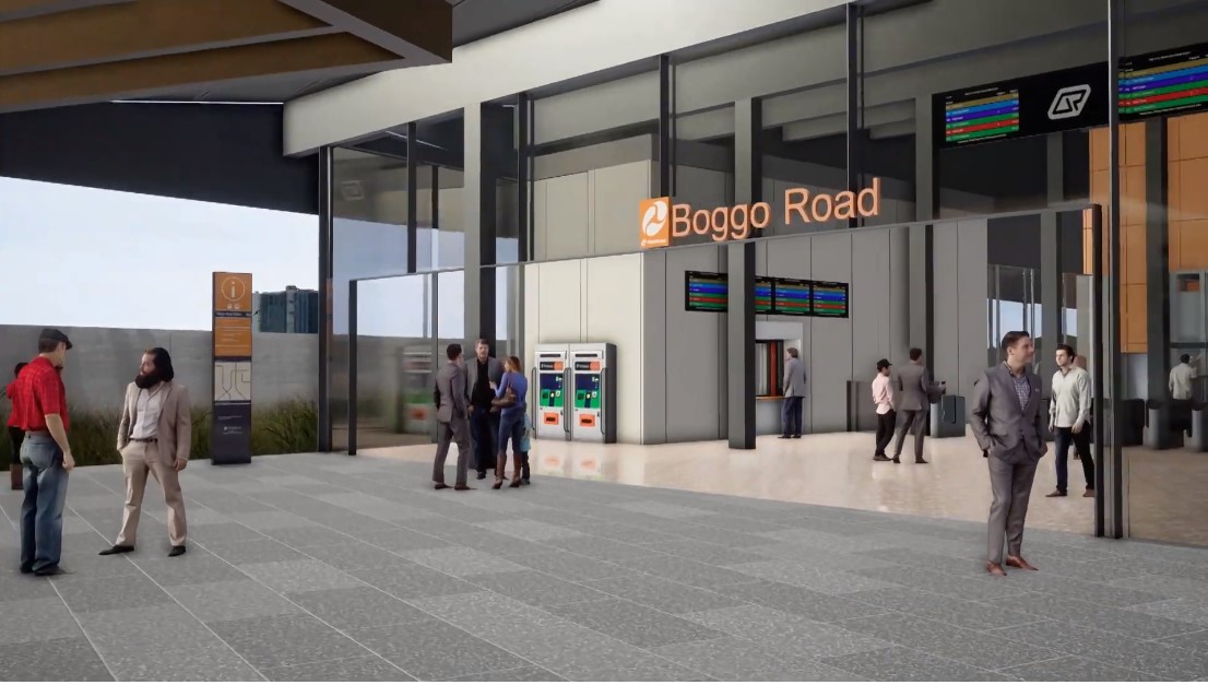 Boggo Road station construction update - Cross River Rail