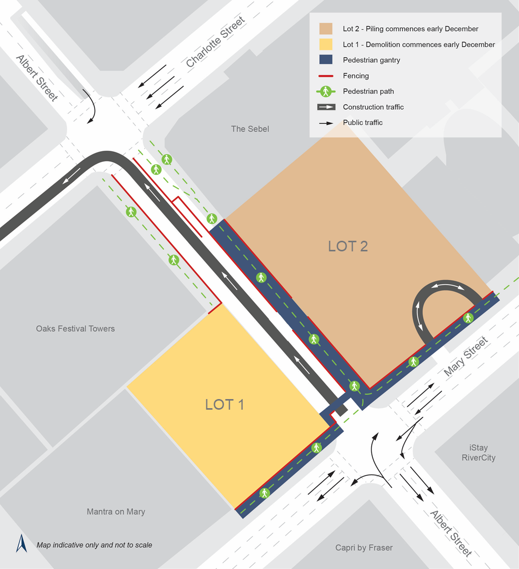 Albert Street station construction update - Cross River Rail