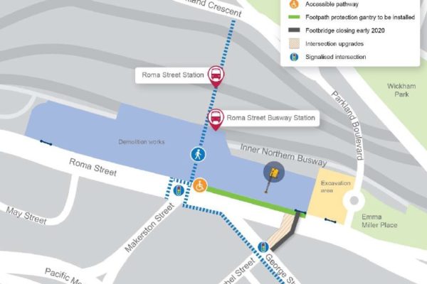 Roma Street Construction - Cross River Rail