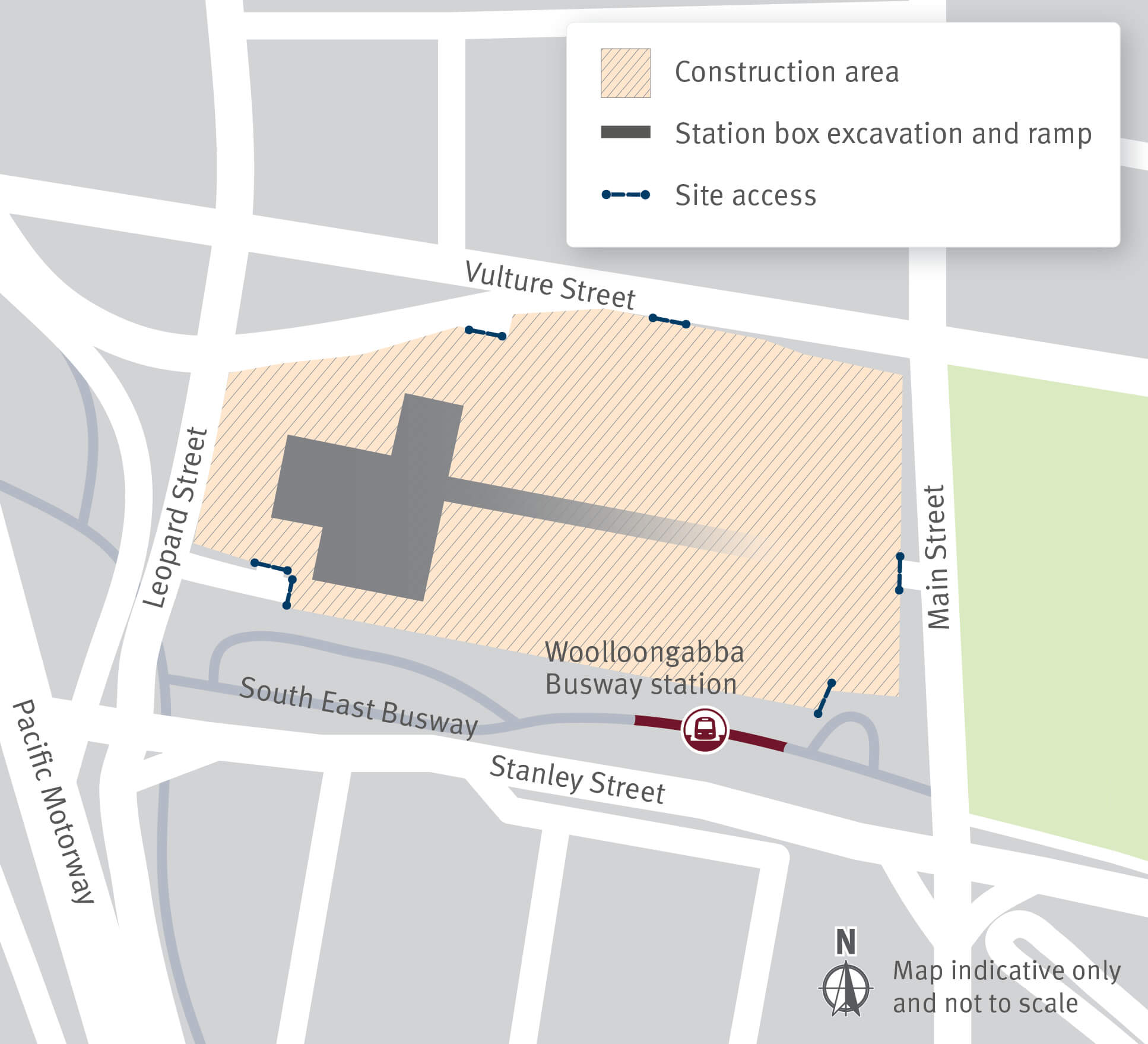 Woolloongabba station construction update - Cross River Rail