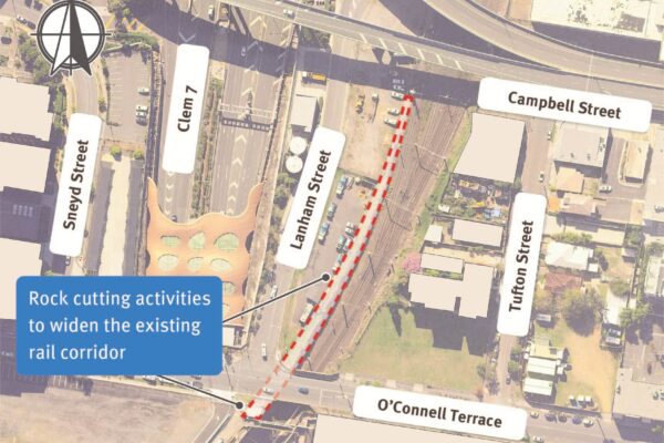 Exhibition & Mayne Yard Construction - Cross River Rail