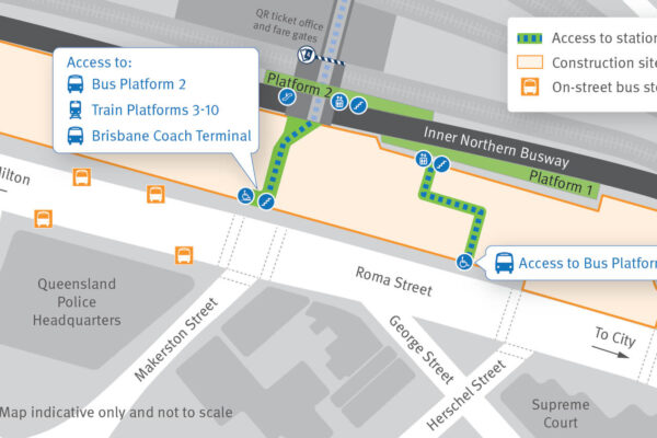 Roma Street Construction - Cross River Rail