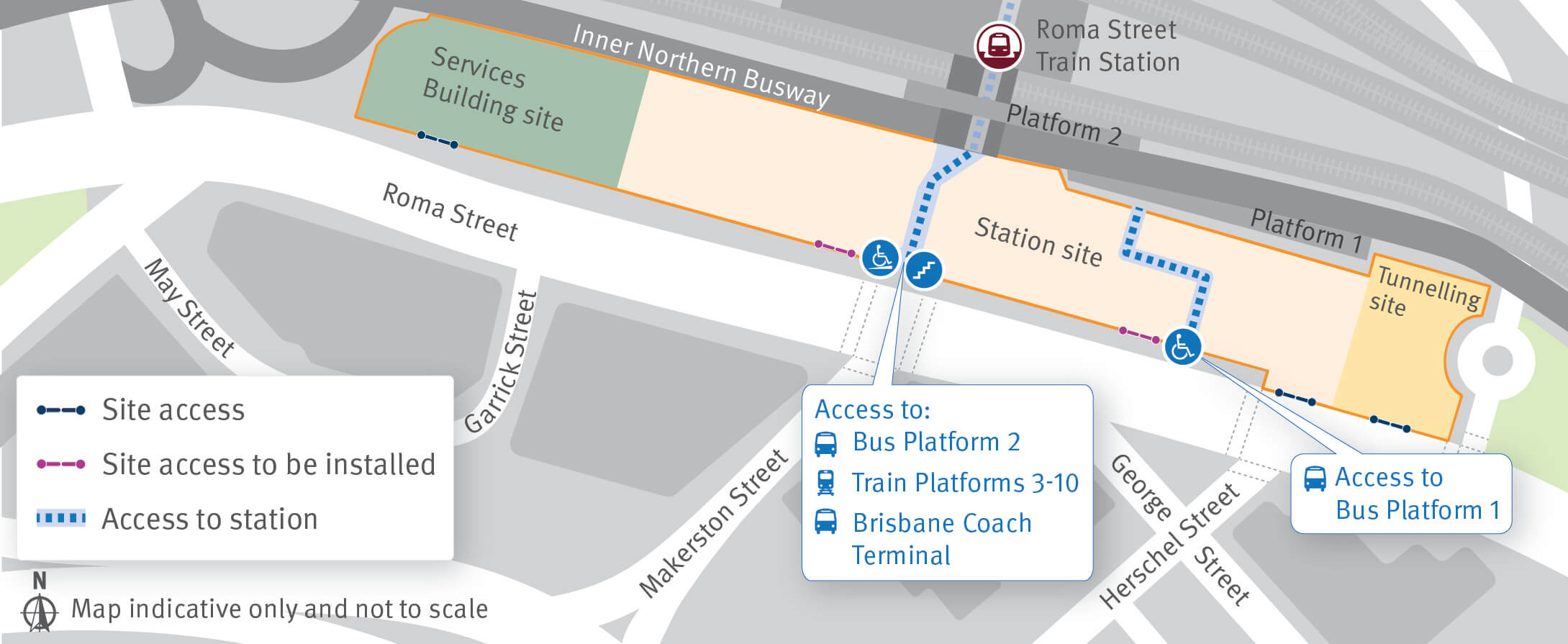 Roma Street station construction update - Cross River Rail