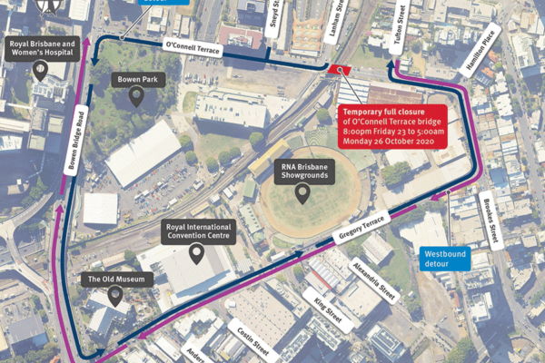 Exhibition & Mayne Yard Construction - Cross River Rail