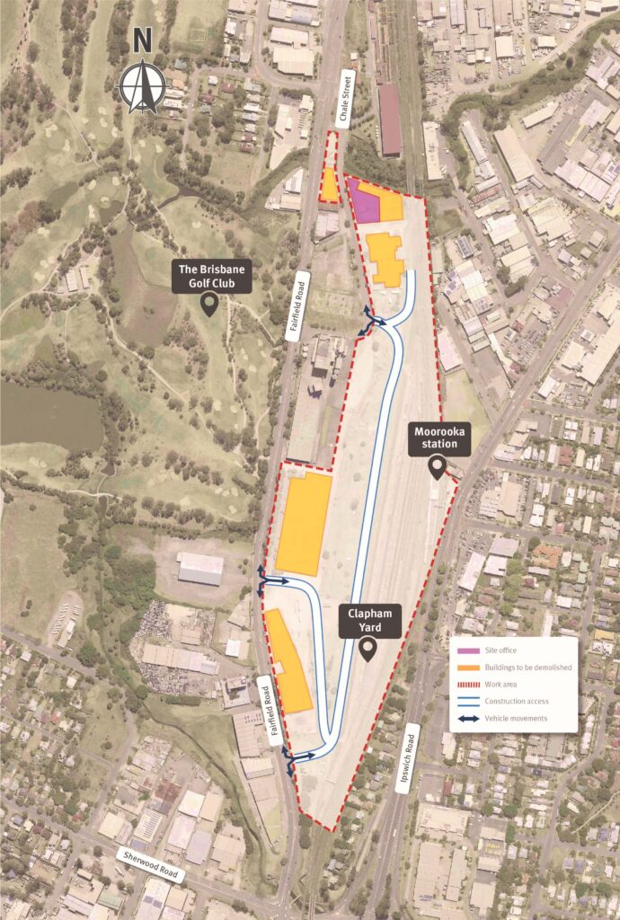 Moorooka station & Clapham Yard construction update - Cross River Rail