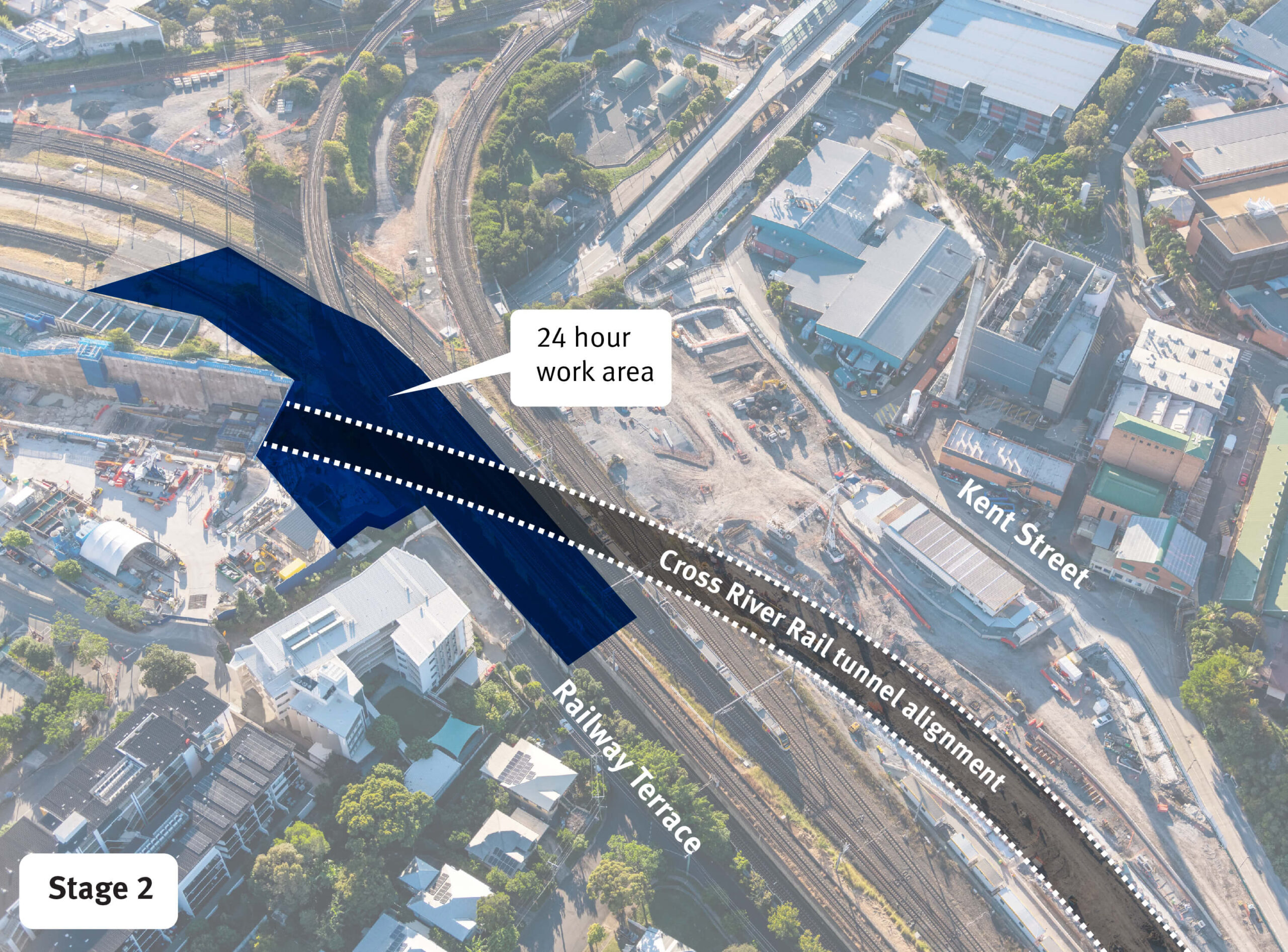 Boggo Road station construction update - Cross River Rail